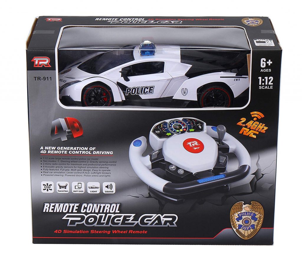 Top Race Remote Control RC Police Car (TR-911)