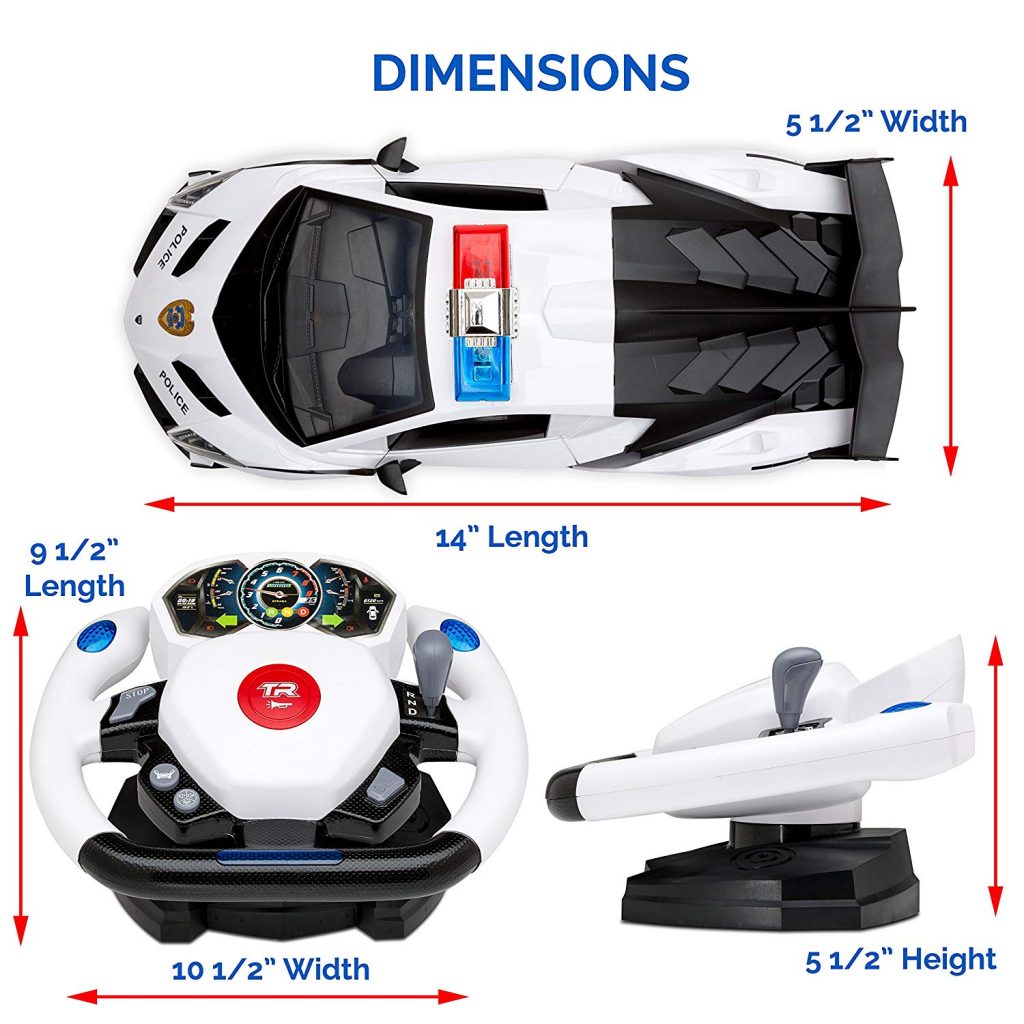 Top Race Remote Control RC Police Car (TR-911)