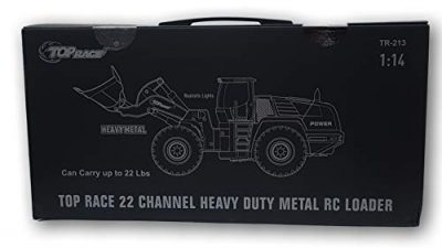 Top Race Remote Control Jumbo Digger Front Loader Tractor with 10 ...