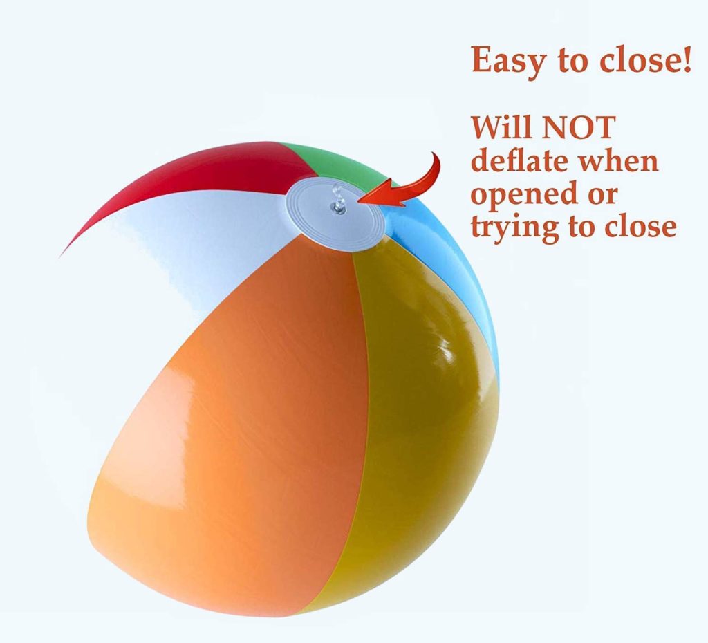 1 Large 72” Colourful Mini Inflatable Balls Rainbowed Colours