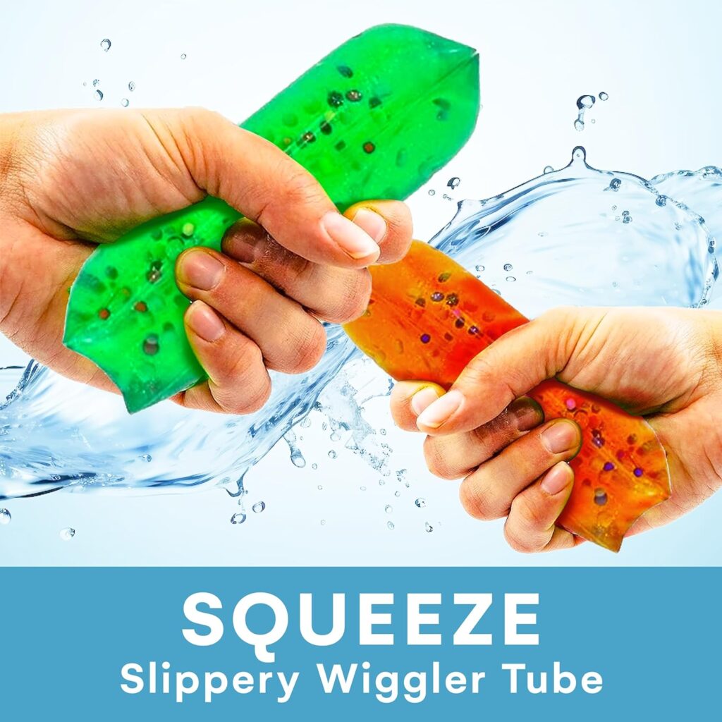 Top Race Water Snake Fidget Toys-Water Wigglies with Colorful Beads Set ...