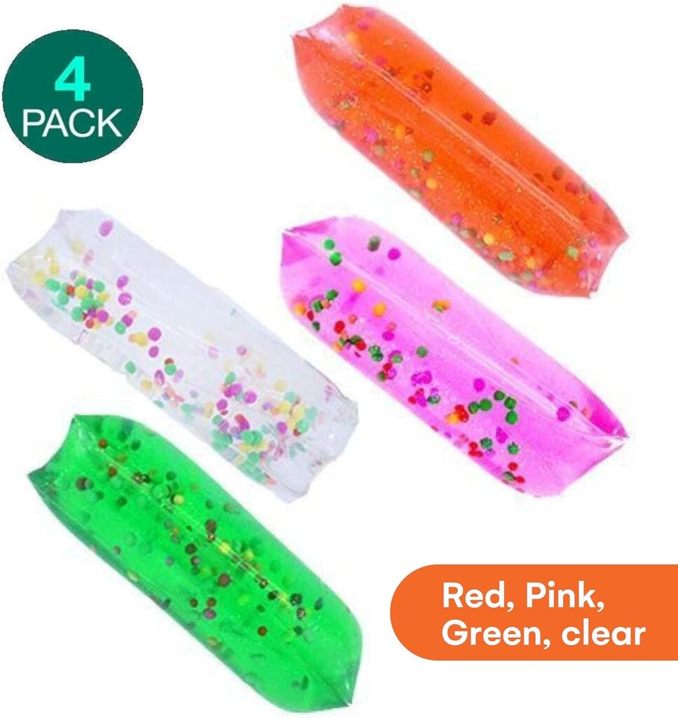 Top Race Water Snake Fidget Toys-Water Wigglies with Colorful Beads Set ...