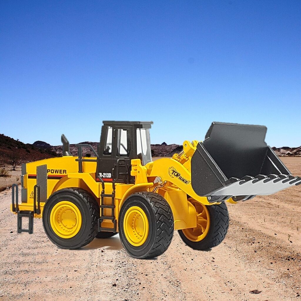 Top Race Metal Diecast Excavator Tractor Construction Truck Excavator ...