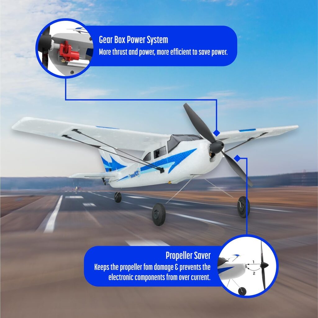 Top Race Remote Control Plane (TR-C285G) - Ready To Fly 3 Channel RC ...